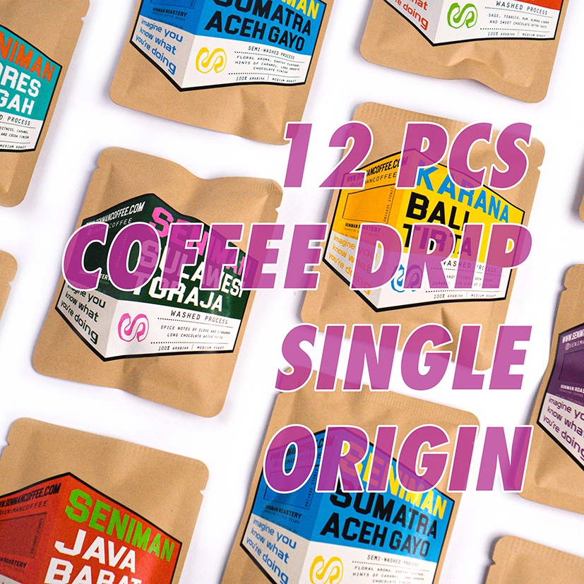 Jual 12 pcs Coffee Drip Single Origin Indonesian | Shopee Indonesia