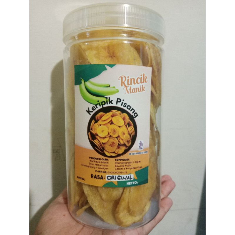 Jual RINCIK MANIK KERIPIK PISANG RASA ORIGINAL ASIN GURIH RENYAH ...