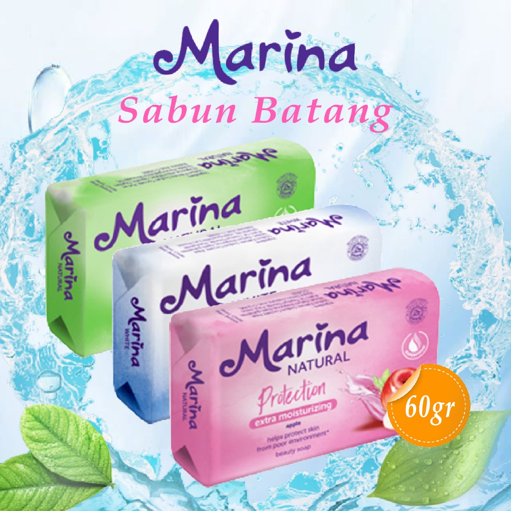 Jual Marina Sabun Batang Natural Beauty Bar Saop 60gr - Sabun Mandi ...
