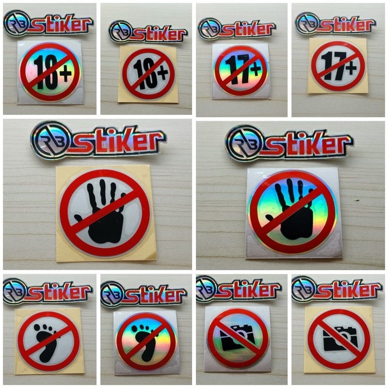 Jual STIKER DI LARANG PEGANG INJAK FOTO CUTTING | Shopee Indonesia