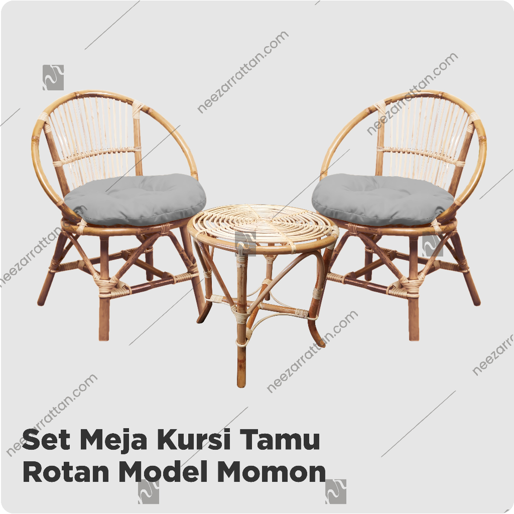 Jual PREMIUM model MOMON Kursi Teras Tamu Minimalis 1 set Rotan ...