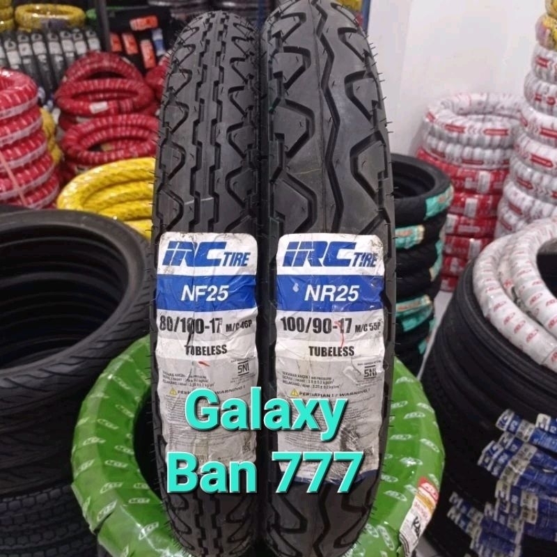 Jual PAKET Ban IRC NF25 80/100-17 & NR25 100/90-17 Tubeless Verza, Mega ...