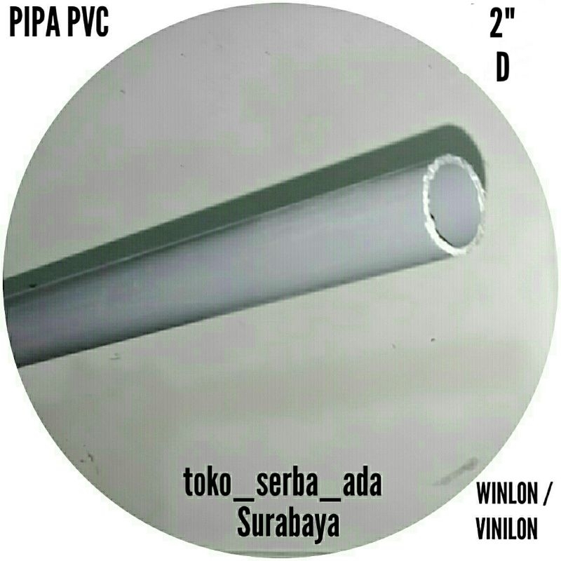 Jual Pipa PVC 2" D abu-abu winlon-vinilon potongan per 1 meter | Shopee ...
