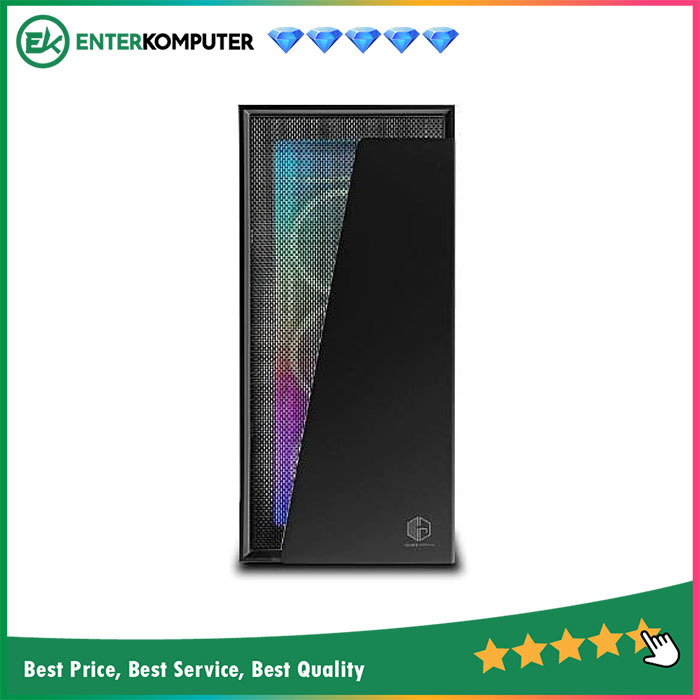 Jual CUBE GAMING XAURES BLACK - ATX - LEFT SIDE TEMPERED GLASS - PSU ...