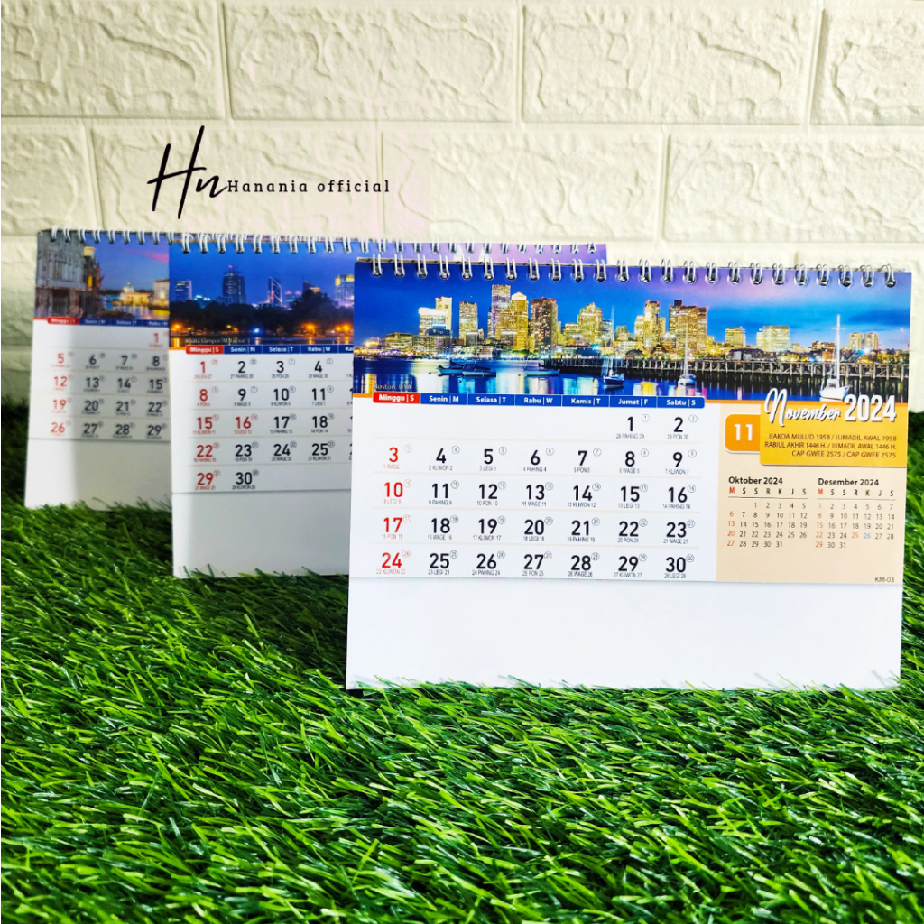Jual KALENDER MEJA / KALENDER DUDUK TAHUN 2024 MOTIF | Shopee Indonesia