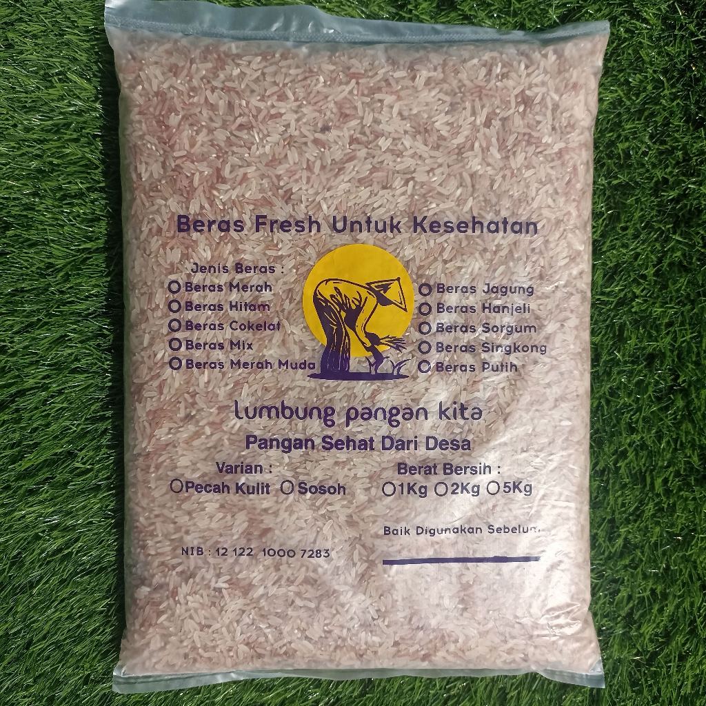 Jual Beras Merah Muda (Pink Rice) I Lumbung Pangan Kita I 5kg | Shopee ...