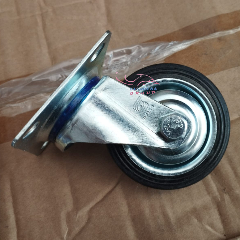 Jual TRIPLE S RODA KARET 3" HIDUP / MATI / HIDUP REM ( pilih varian ...