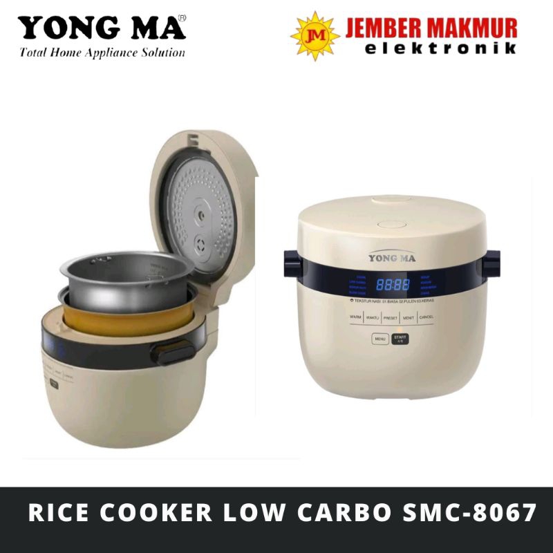 Jual YONG MA MAGIC COM RICE COOKER DIGITAL 2 LITER SMC-8067 LOW CARBO ...