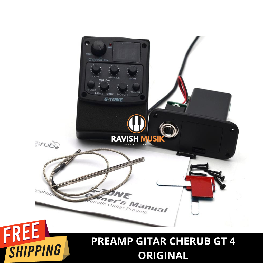 Jual Preamp Gitar Akustik Cherub G-Tone GT4 | Shopee Indonesia