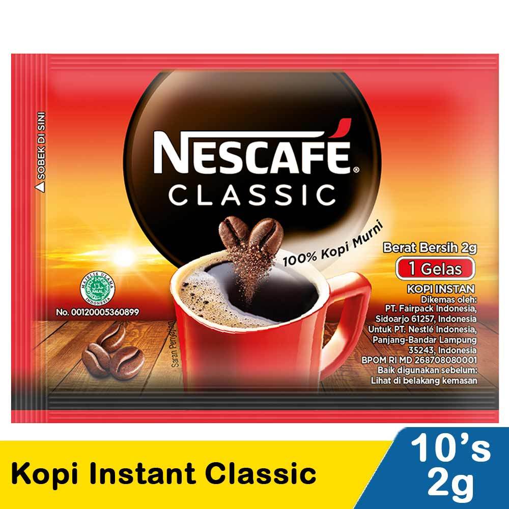 Jual Kopi Nescafe Classic Sachet 2gram Renceng Isi 10pcs | Shopee Indonesia