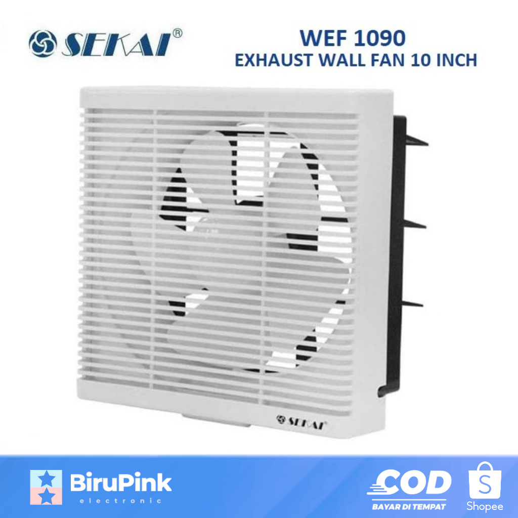 Jual SEKAI Exhaust Fan Dinding 10 Inch WEF 1090 - Kipas Hexos Dinding ...