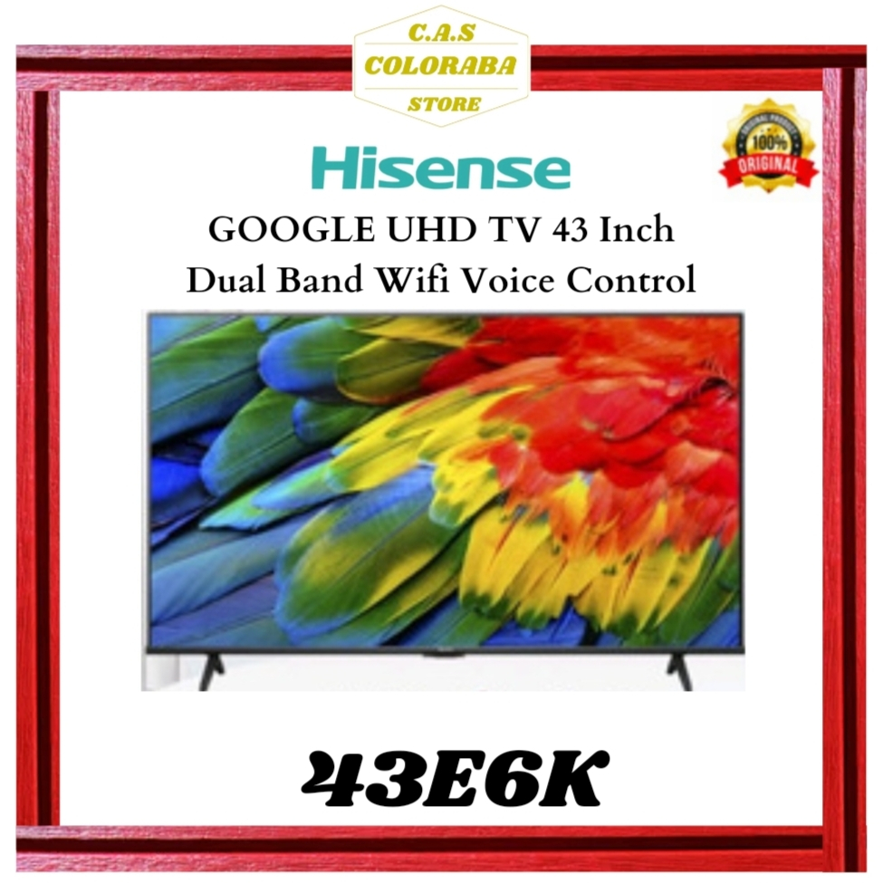 Jual TV HISENSE 43E6K SMART TV 43 INCH VIDAA BEZELLES DESIGN-DUAL BAND ...