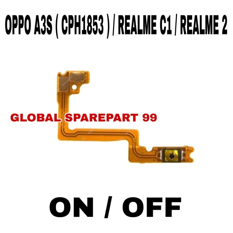 Jual FLEXIBEL ON / OFF A3S CPH1853 / C1 / REALME 2 | Shopee Indonesia