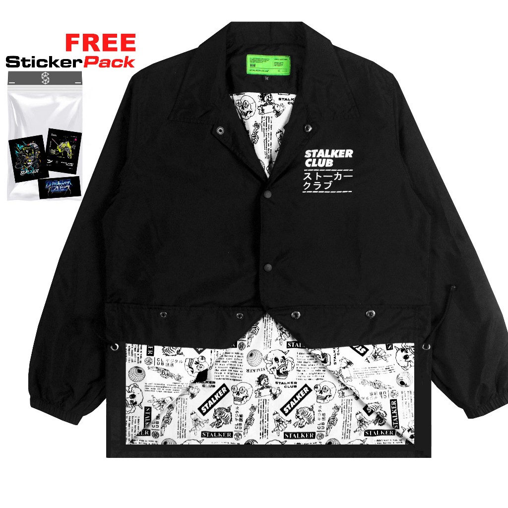Jual Stalker Jacket Coach - Nobble Deeds Hitam | Shopee Indonesia