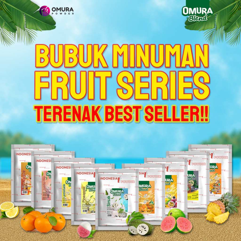 Jual [FRUIT SQUASH SERIES] Bubuk Minuman Premium Rasa Buah Segar Tanpa ...