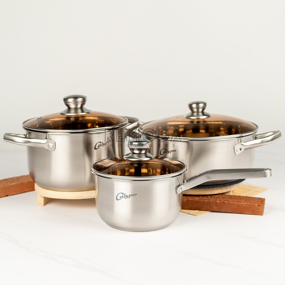 Jual Calypso Panci Set 3 in 1 Multifungsi Stainless Steel | Shopee ...
