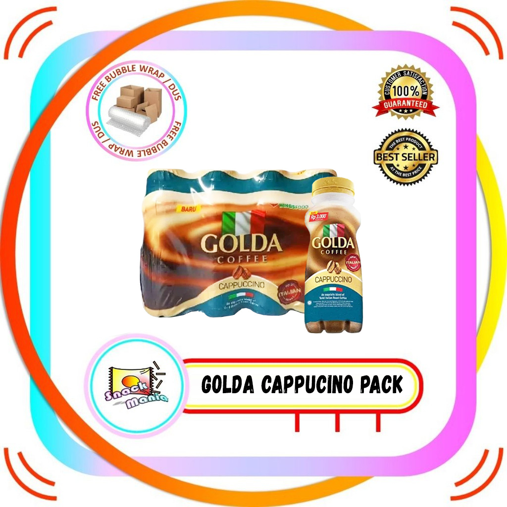 Jual Golda Kopi Coffee Cappuccino Bottle 200 ml x 12 pcs DUS | Shopee ...