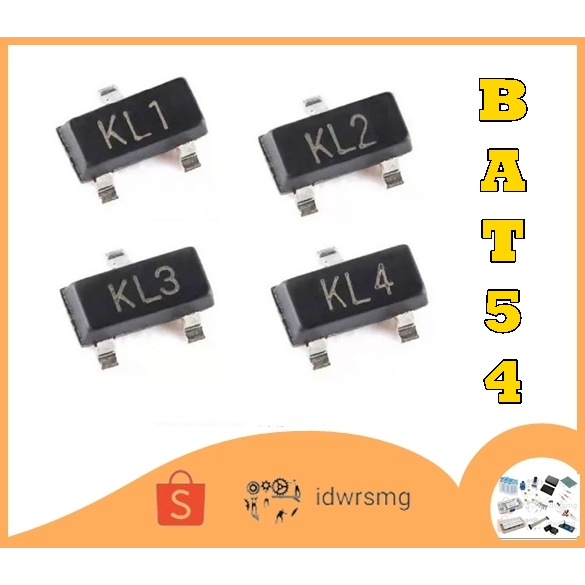 Jual BAT54C Dioda 200mA 30v smd Schottky barrier diode BAT54 KL3 sot-23 | Shopee Indonesia