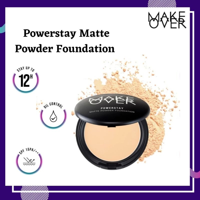 Jual ️Skincare Mommy ️Make Over Powerstay Matte Powder Foundation Oil ...