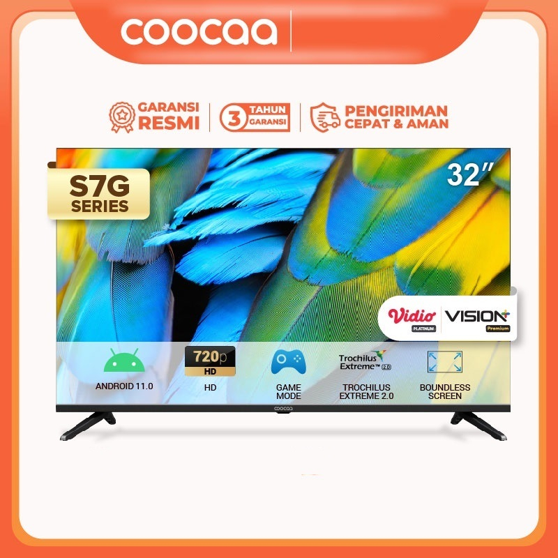 Jual COOCAA 32 inch Android 11 Smart TV Digital LED TV | 32S7G | Garansi Resmi | 100% Baru ...