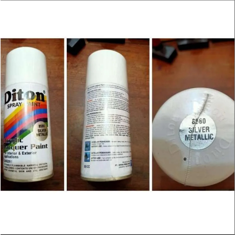 Jual Pilox Diton Silver Metallic 8580 Cat Pilok Silfer Metalik 300ml ...