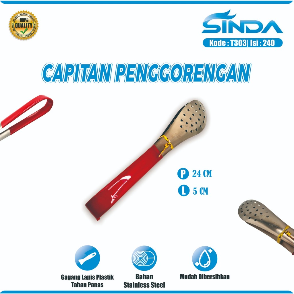 Jual PENJEPIT MAKANAN LUBANG STAINLESS STEEL / CAPITAN MAKANAN / ROTI ...