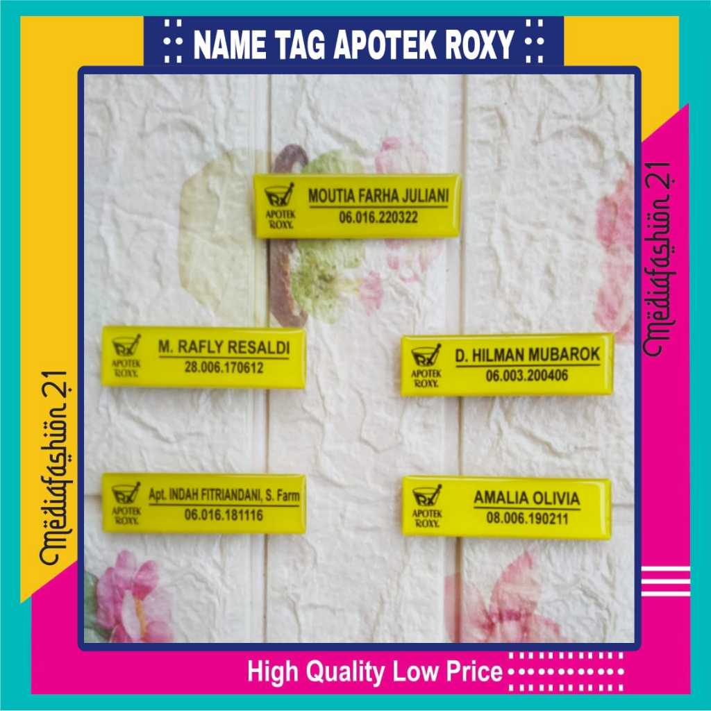 Jual Name Tag / Papan Nama APOTEK ROXY | Shopee Indonesia