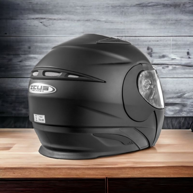 Jual helm modular zeus ZS 3020 mattblack | Shopee Indonesia