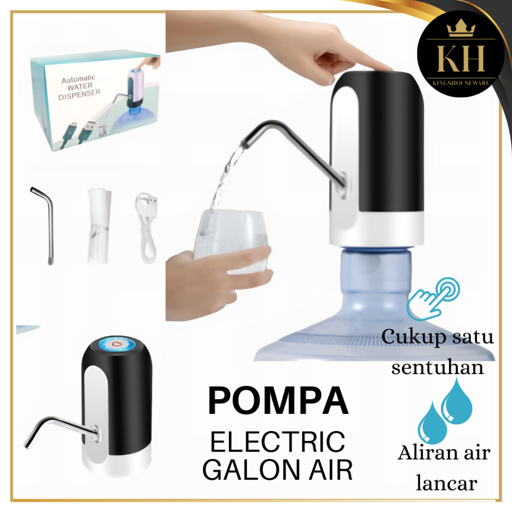 Jual KH- Pompa electric Pompa galon air minum Portabel - Pompa air ...