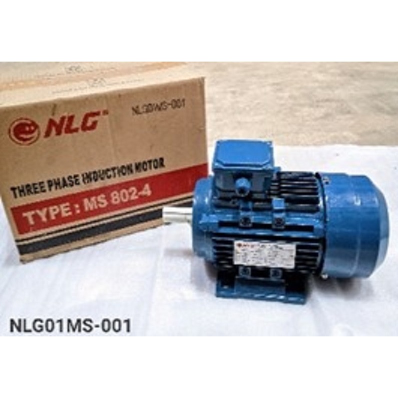 Jual NLG MS802-4 1HP Electric Motor 3 Phase MC Series 380V 50HZ / NLG Dinamo Motor Listrik MS ...