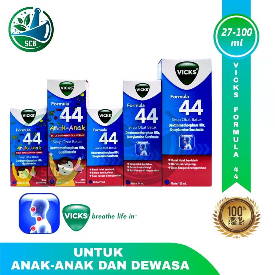 Jual Vicks Formula 44 Semua Ukuran - Sirup Obat Batuuk | Shopee Indonesia