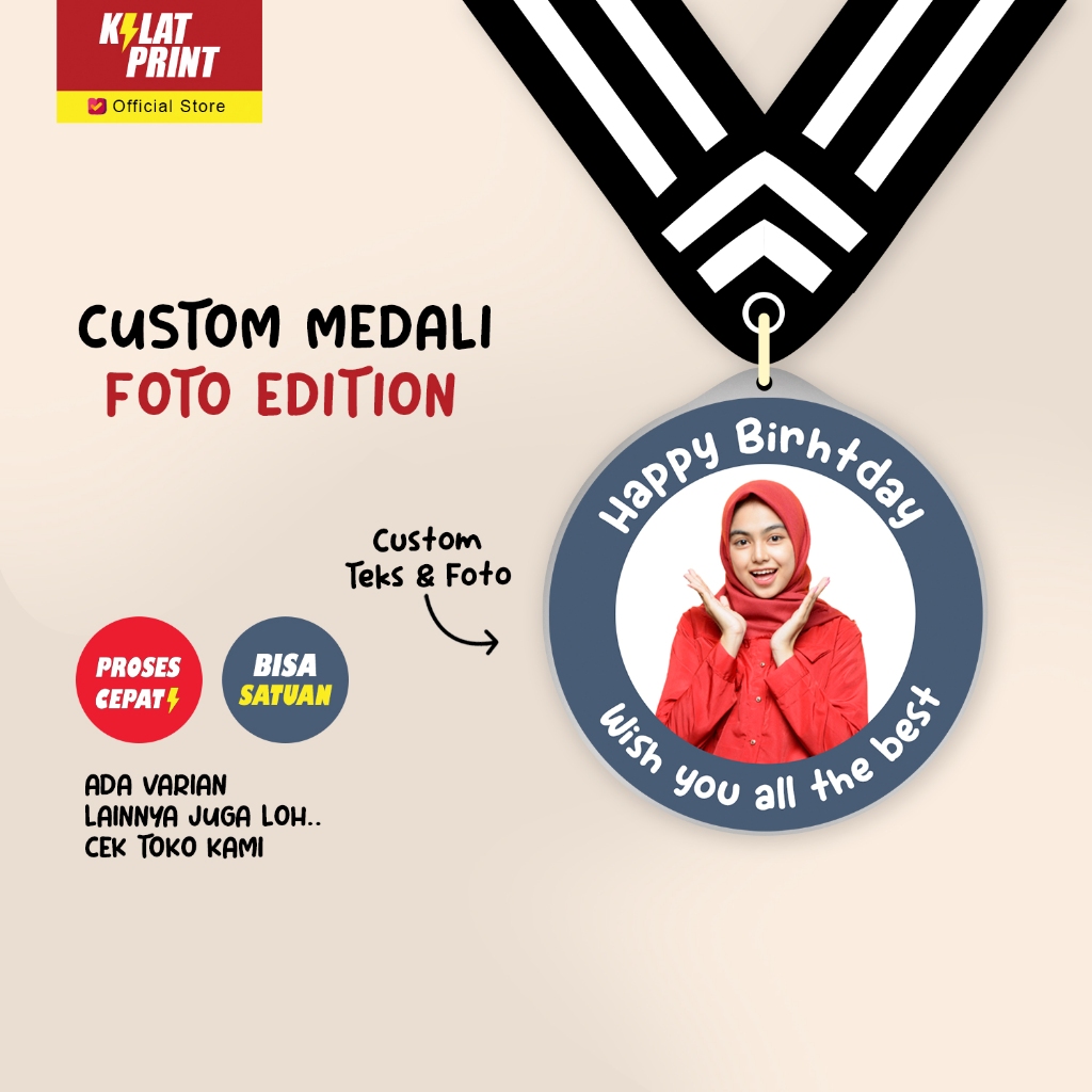 Jual Medali Custom Akrilik Hadiah Foto Edition | Shopee Indonesia