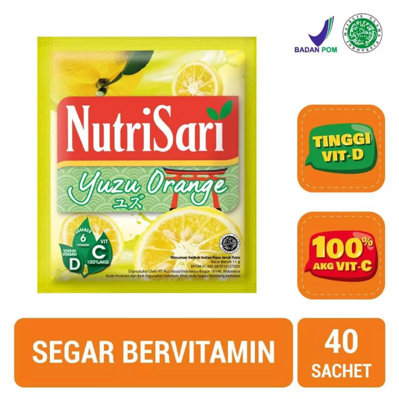 Jual NutriSari Yuzu isi 40 sachet - Minuman Sari Buah Yuzu Minuman Rasa ...