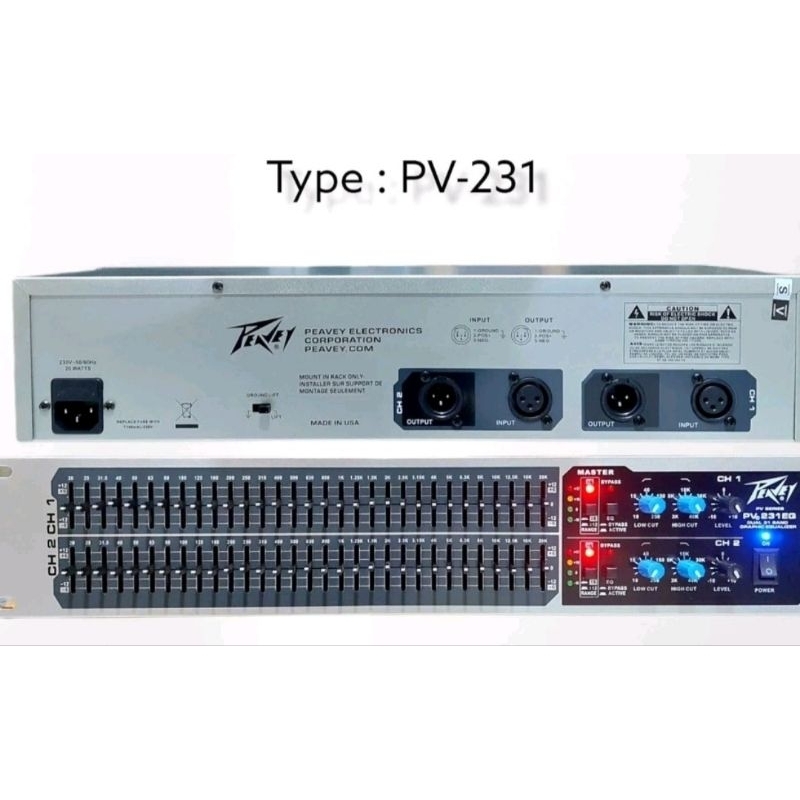 Jual Equaliser Peavey PV 231 / PV231 (2x31chn) | Shopee Indonesia