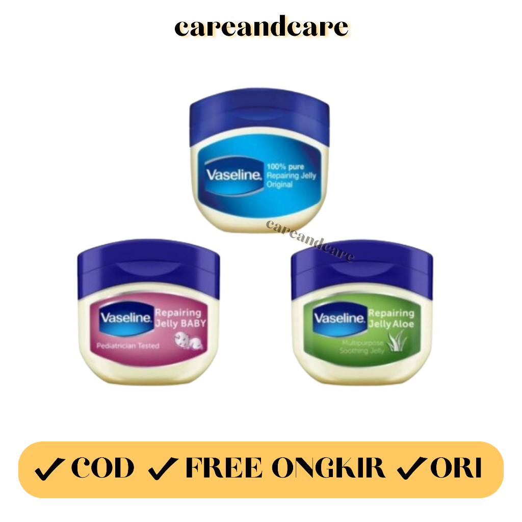 Jual Vaseline Repairing Petroleum Jelly Original Kulit Kering 100% Pure ...