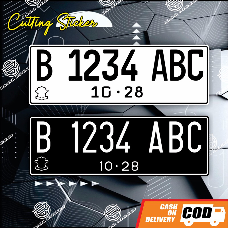 Jual Sticker Cutting Plat Nomor Mobil Baru/Lama | update | Shopee Indonesia