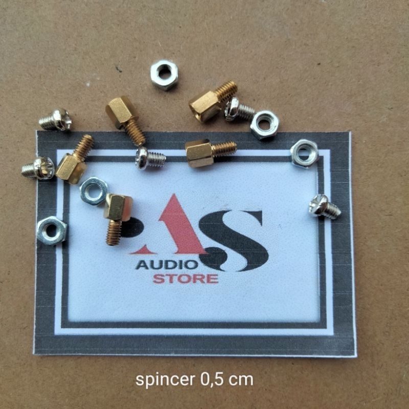 Jual SPACER BESI/ SPICER BESI /KAKI PCB M3 0,5 CM | Shopee Indonesia