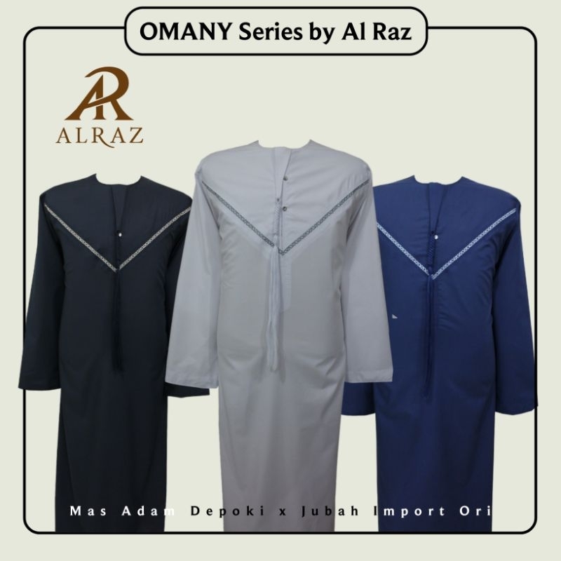 Jual BISA COD JUBAH AL RAZ MODEL OMANY DUBAI OBLONG LENGAN PANJANG ...
