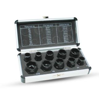 Jual ALAT PEMBUKA BAUT MUR RUSAK BOLT NUT REMOVER EXTRAKTOR ISI 10PC SET | Shopee Indonesia
