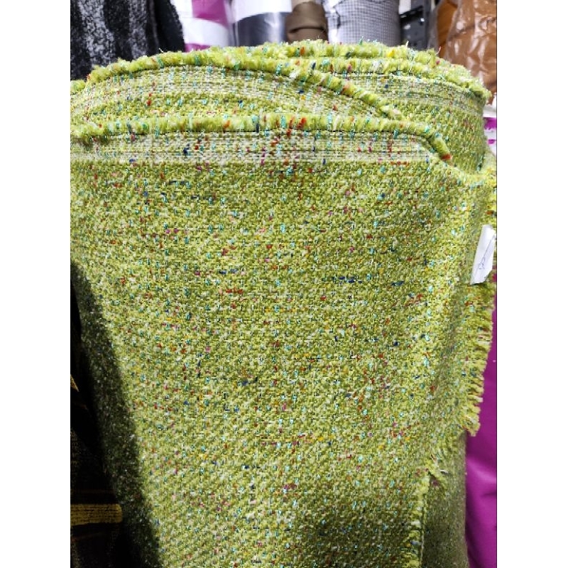Jual Bahan Kain Tweed Acrelic Tebal Warna Hijau Premium Per 1m | Shopee ...