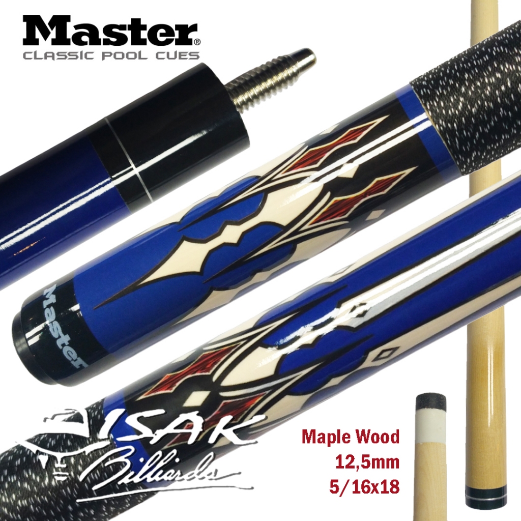 Jual Master Pool Cue CL- Blue - Classic Stick Billiard Stik Biliar Cues ...