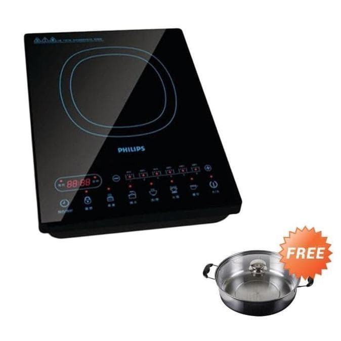 Jual Kompor Induksi Listrik Philips Induction Cooker HD 4932 Free Panci ...