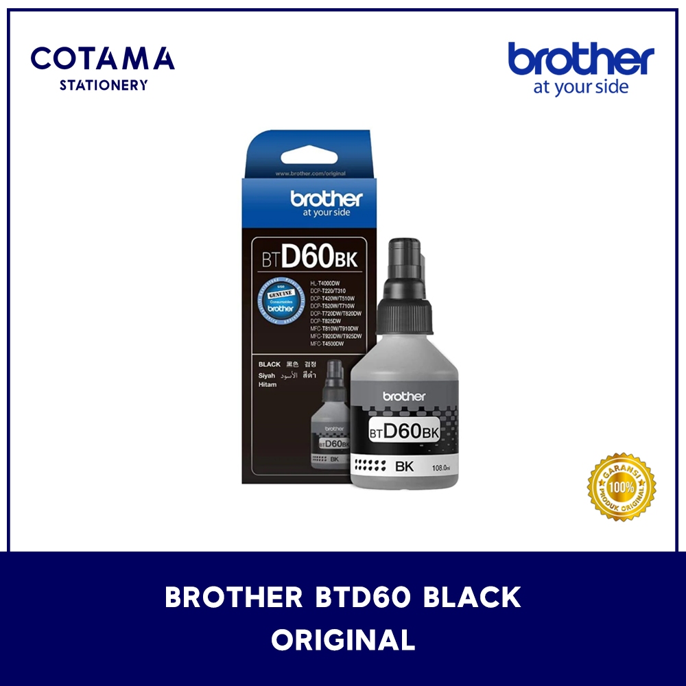 Jual Tinta Brother BTD60 BT D60 Black Original | Shopee Indonesia