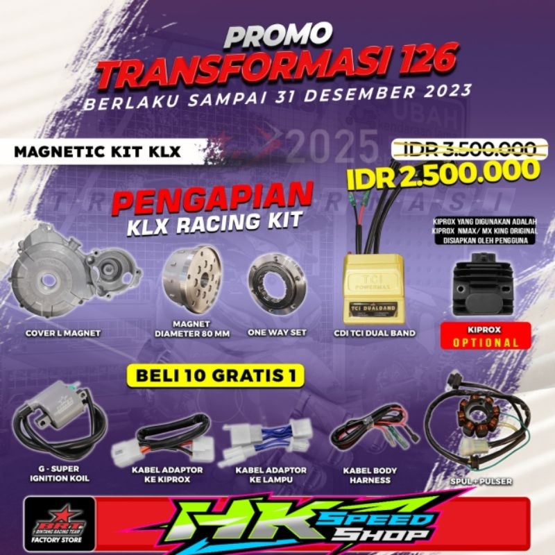 Jual SUPER MAGNET RACING KIT PENGAPIAN BRT KLX 150 / KLX 140 / DTRACKER ...