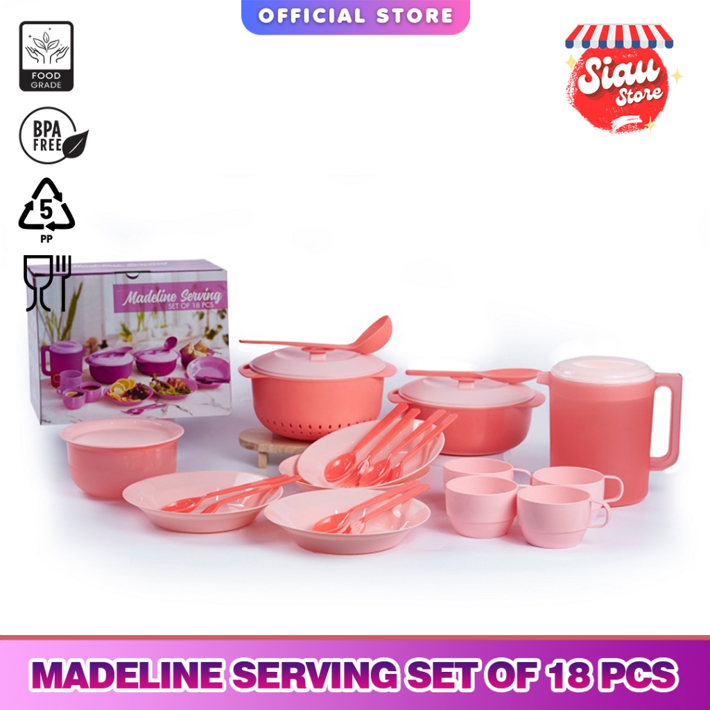 Jual SIAU STORE CPM MADELINE SERVING SET ISI 18 PCS | Shopee Indonesia