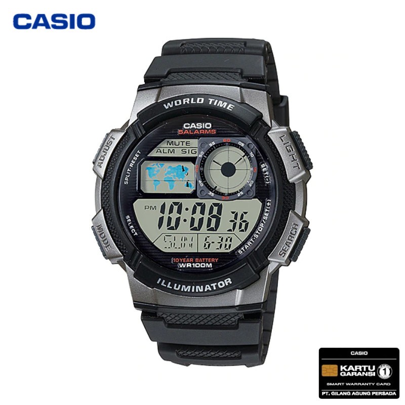 Jual JAM TANGAN PRIA CASIO AE-1000W-1AVDF 1BVDF GARANSI RESMI | Shopee Indonesia