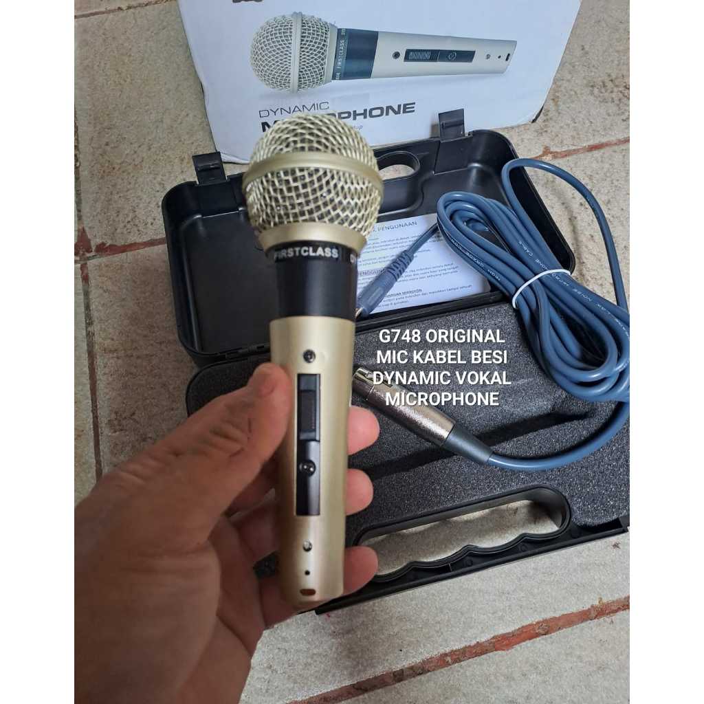 Jual G748 ORIGINAL MIC MIK MIX KABEL BESI DYNAMIC VOKAL MICROPHONE KARAOKE LEGENDARY MIKROPON ...