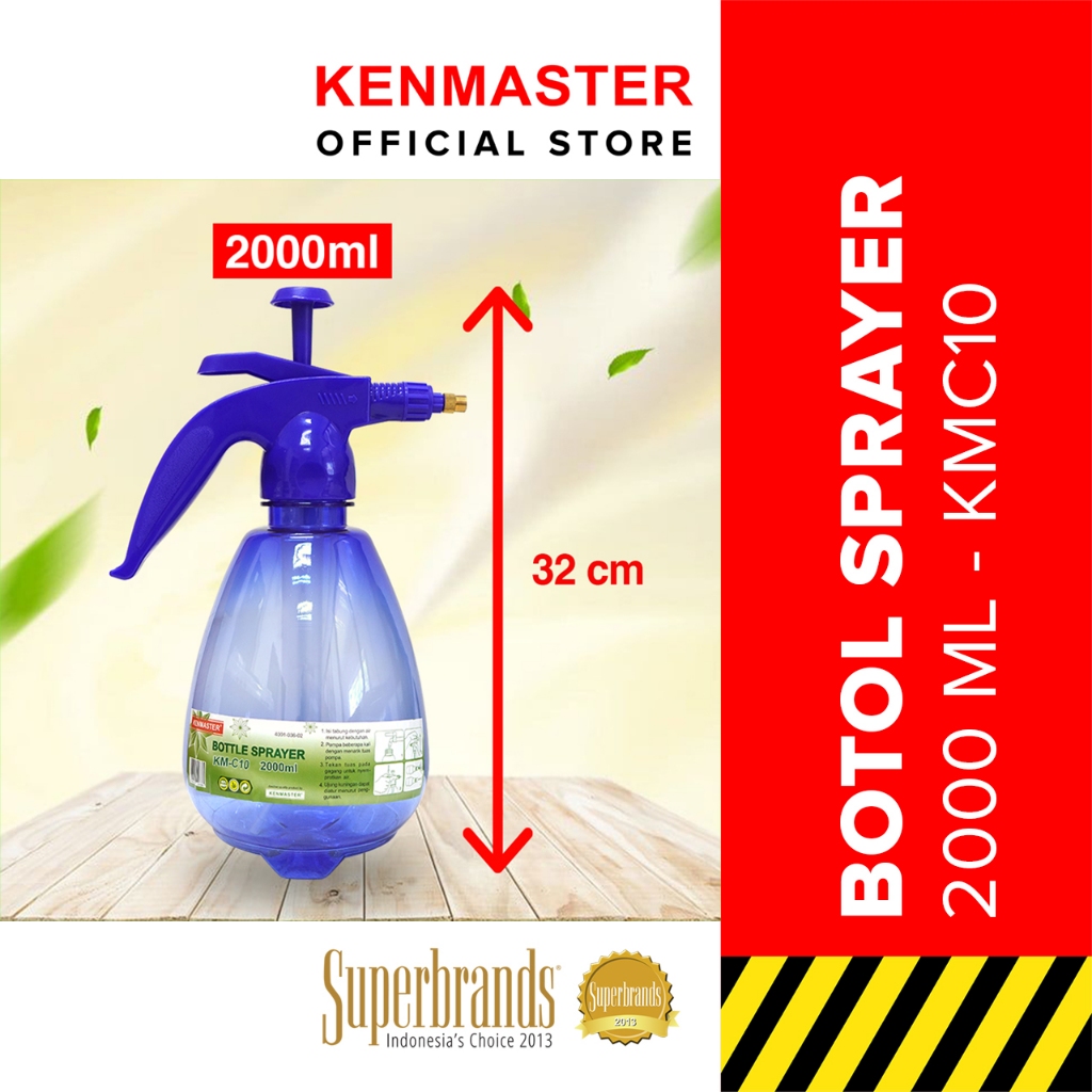 Jual Kenmaster Botol Sprayer 2000ml KM-C10 / Botol 2 Liter | Shopee ...
