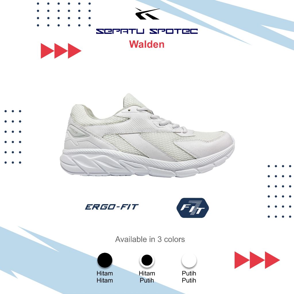 Jual SPOTEC Sepatu Anak WALDEN LACE JR Putih - Putih | Shopee Indonesia