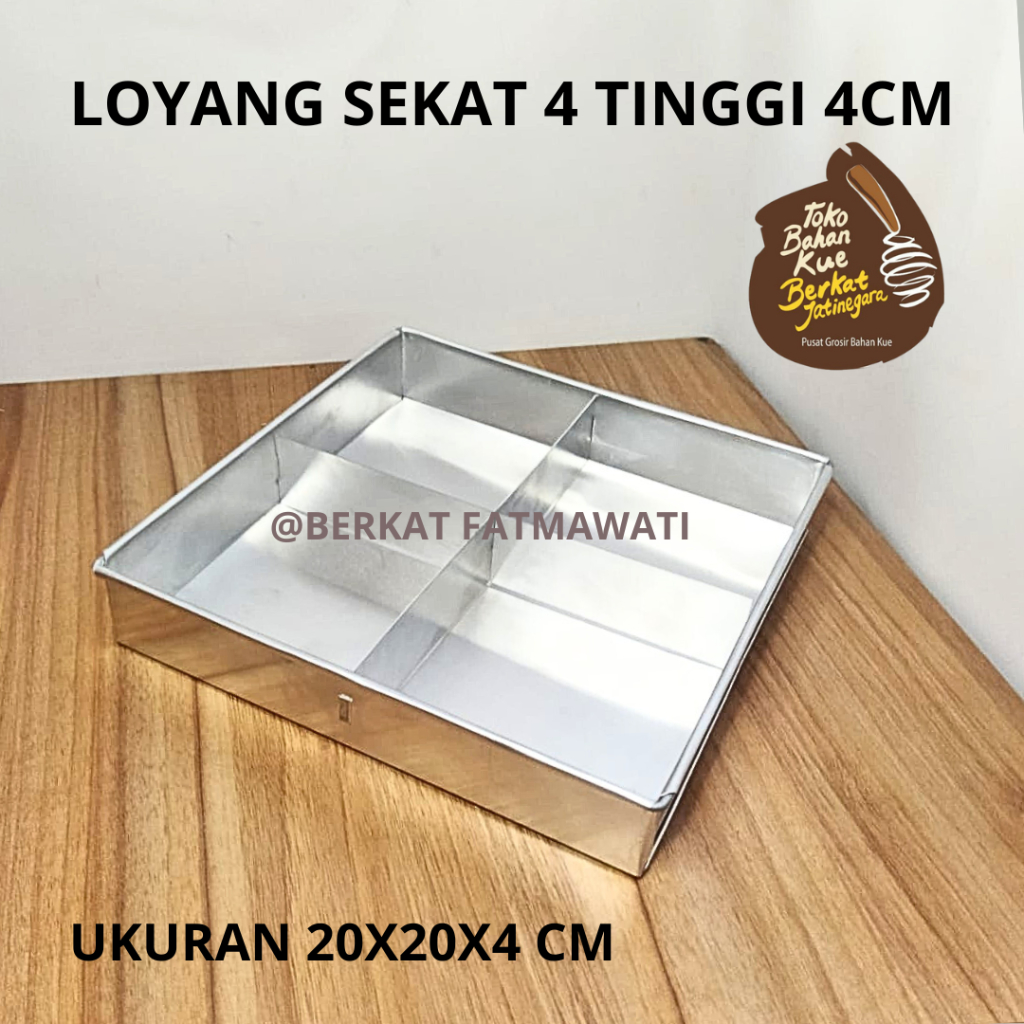 Jual LOYANG SEKAT 4 TINGGI 4 CM/LOYANG SEKAT/LOYANG KUE | Shopee Indonesia